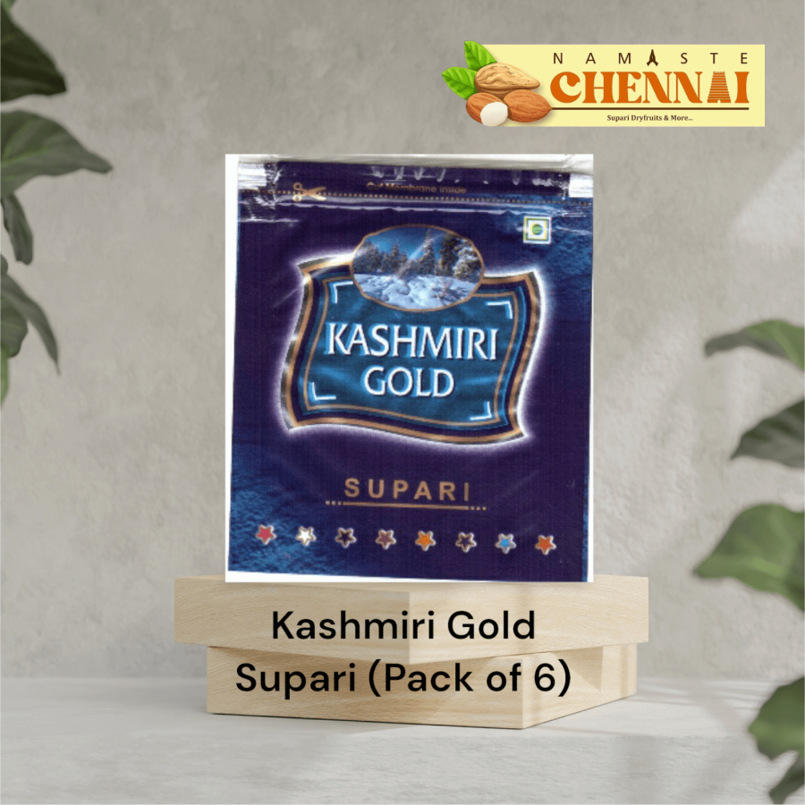 Kashmiri Gold Supari - Pack of 6 – Namaste Chennai